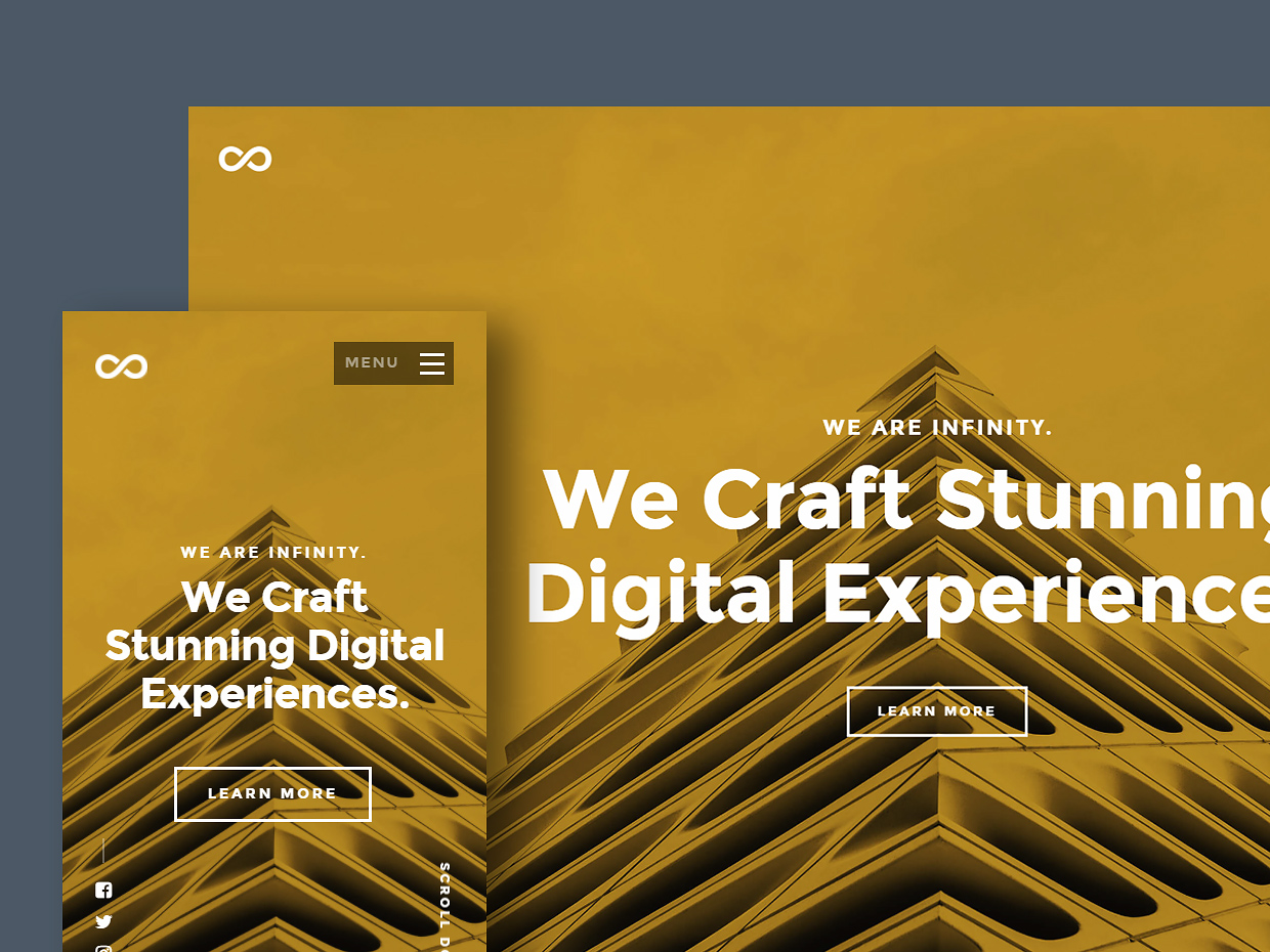 Infinity | High-Quality Free Website Template by StyleShout